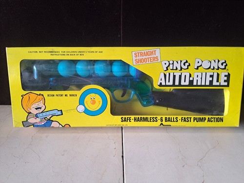 VINTAGE 1975 ARCO PING PONG AUTO-RIFLE TOY GUN IN BOX | eBay