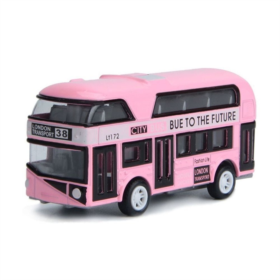 Pull back and return Double Decker Bus Toy Alloys London Bus Toy Kids ...