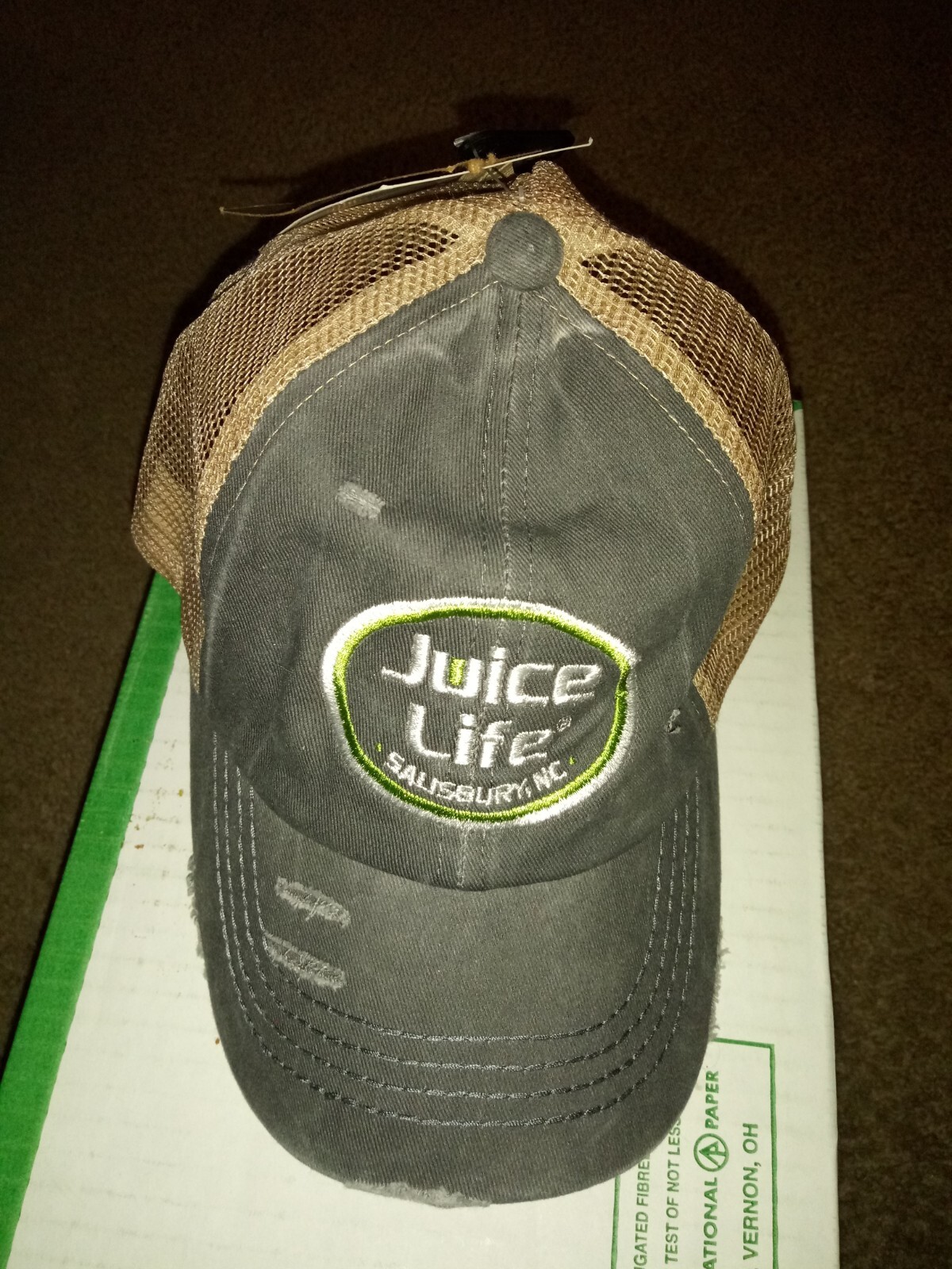 JUICE LIFE-SALISBURY NC- HAT- NEW-EMBROIDERED-ADJUSTABLE-PONYTAIL/BUN ...