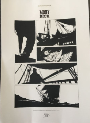 Chabouté - Glénat collector - reproduction planche de MOBY DICK (n° 48 ...