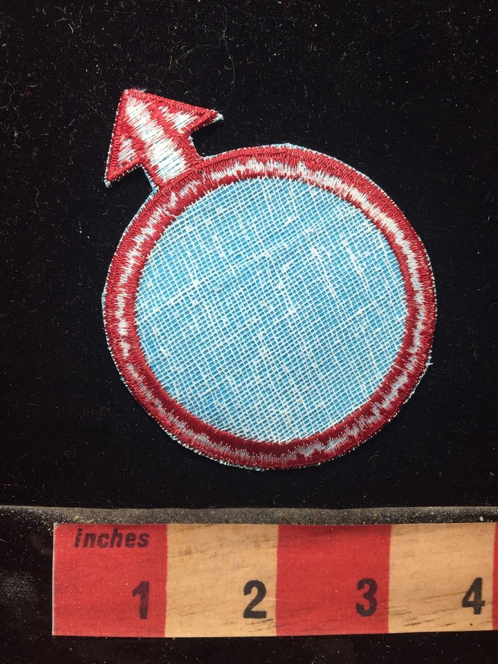 Blue & Red MALE GENDER SYMBOL Patch ~ Man Boy Dude S74R | eBay