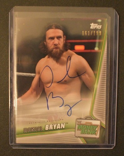 2019 Topps WWE Money in the Bank Daniel Bryan autograph #'d 161/199 | eBay