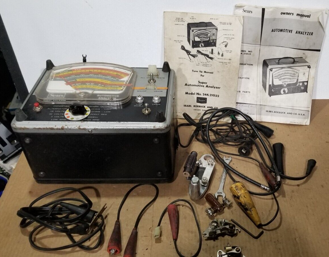 Vintage Sears Penske Super Automotive Analyzer 244.21032 Made In USA | eBay