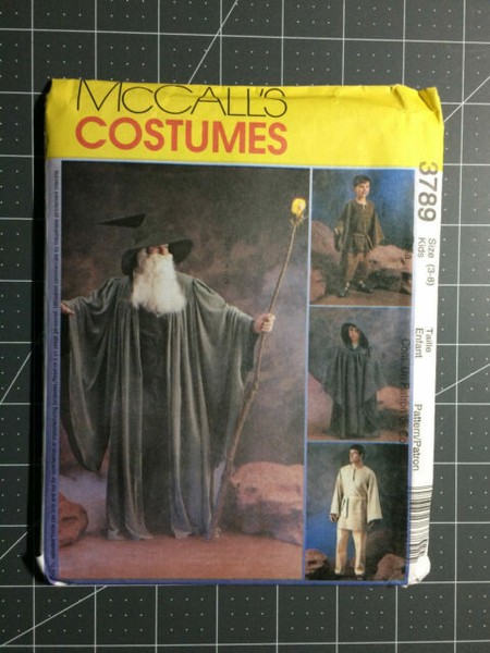 Mp469 Boys Girls Druid Wizard Jedi Robe Costume 3-8 Sewing Pattern ...
