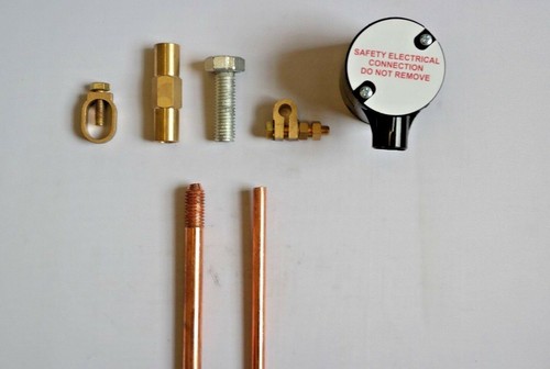 Copper Earth Rod Earthing Connection Box pit clamp driving stud ...