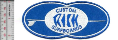 Surfing California Rick Custom Surfboards Atascadero, CA Patch vel | eBay