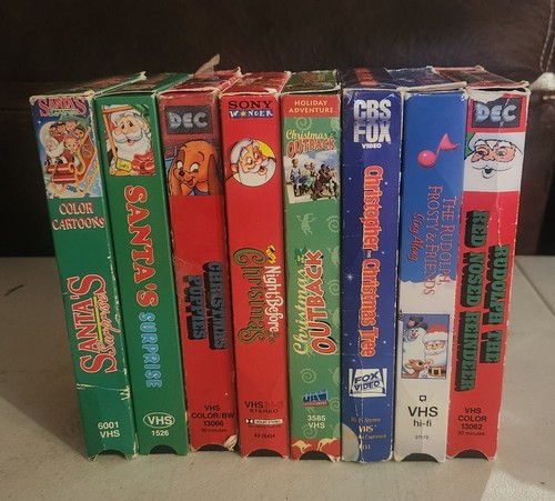 Lot Of 8 Vintage Christmas VHS - Kids Cartoons | eBay