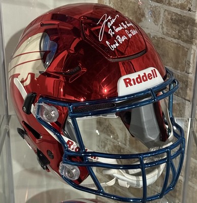 Josh Allen Red Chrome Speed Flex Authentic Autographed Helmet Rare ...