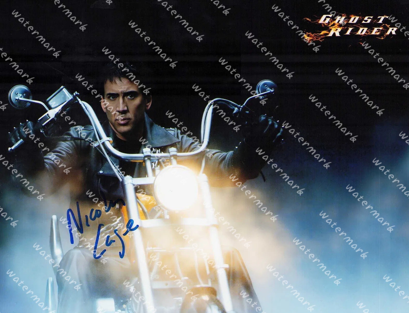 Nicolas Cage Américain Acteur & Producteur Fantôme Rider Signé ...