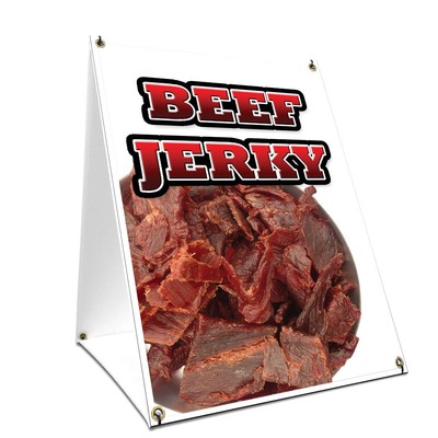 18x24" A-Frame Sidewalk Sign, Double-Sided Beef Jerky Graphics | eBay