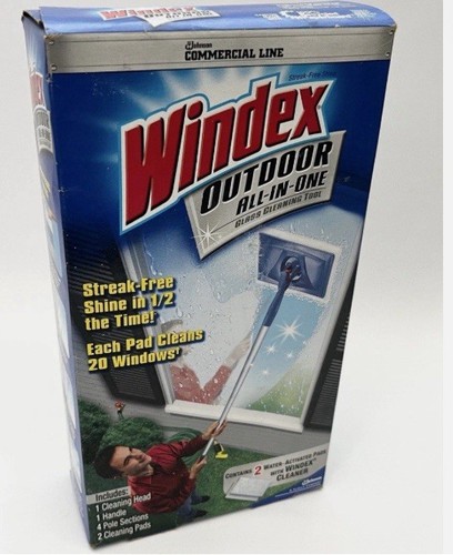 Windex Outdoor All-In-One Glass & Window Cleaner Tool Starter Kit with ...