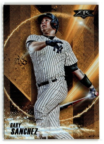 Gary Sanchez New York Yankees 2018 Topps Fire Baseball Power Producers ...