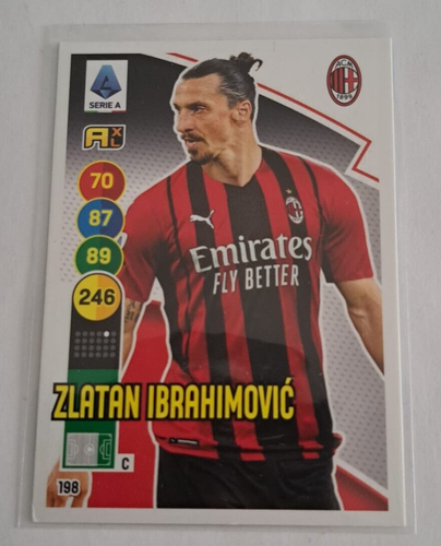 Carte Card n°198 Zlatan IBRAHIMOVIC Milan AC Sweden Panini Calciatori ...