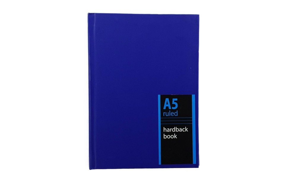 A5 Hardback Book Notebook Ruled School Home Office Diary Address Book ...
