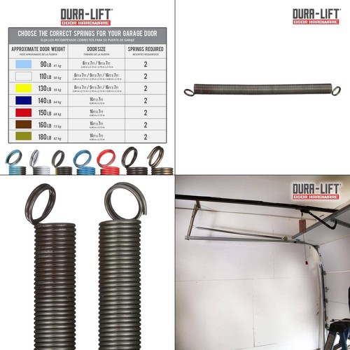 160 Lb. Heavy Duty Extension Garage Door Spring (2-pack) | Scale ...