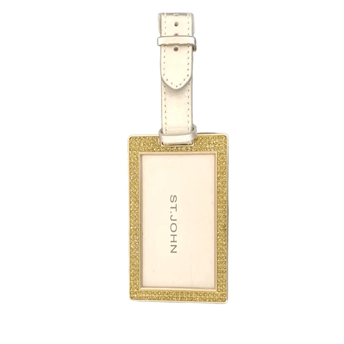 St. John Rhinestone Peridot Green Logo Luggage Tag New NWOT Travel ...