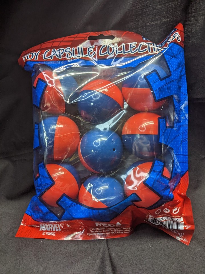 NECA 2022 TOY CAPSULE COLLECTION MARVEL SPIDER MAN EDITION BAG OF 9 SG ...