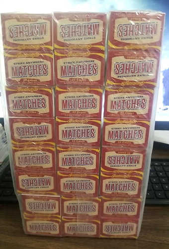 (3,840 MATCHES) CARTWRIGHT STICK MATCHES IN UNDIVIDUAL BOXES, (120 BX ...