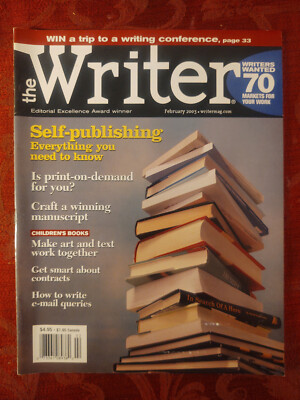The Writer Magazine February 2003 Self-Publishing Mary Janice Davidson ...