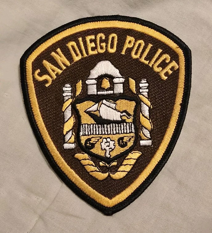 OBSOLETE SAN DIEGO CA. CALIFORNIA POLICE SHOULDER PATCH - NEW CONDITION ...