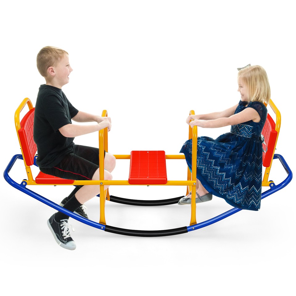 Costway Kids Teeter Totter Outdoor Teeter Totter Gift for Children Boys ...