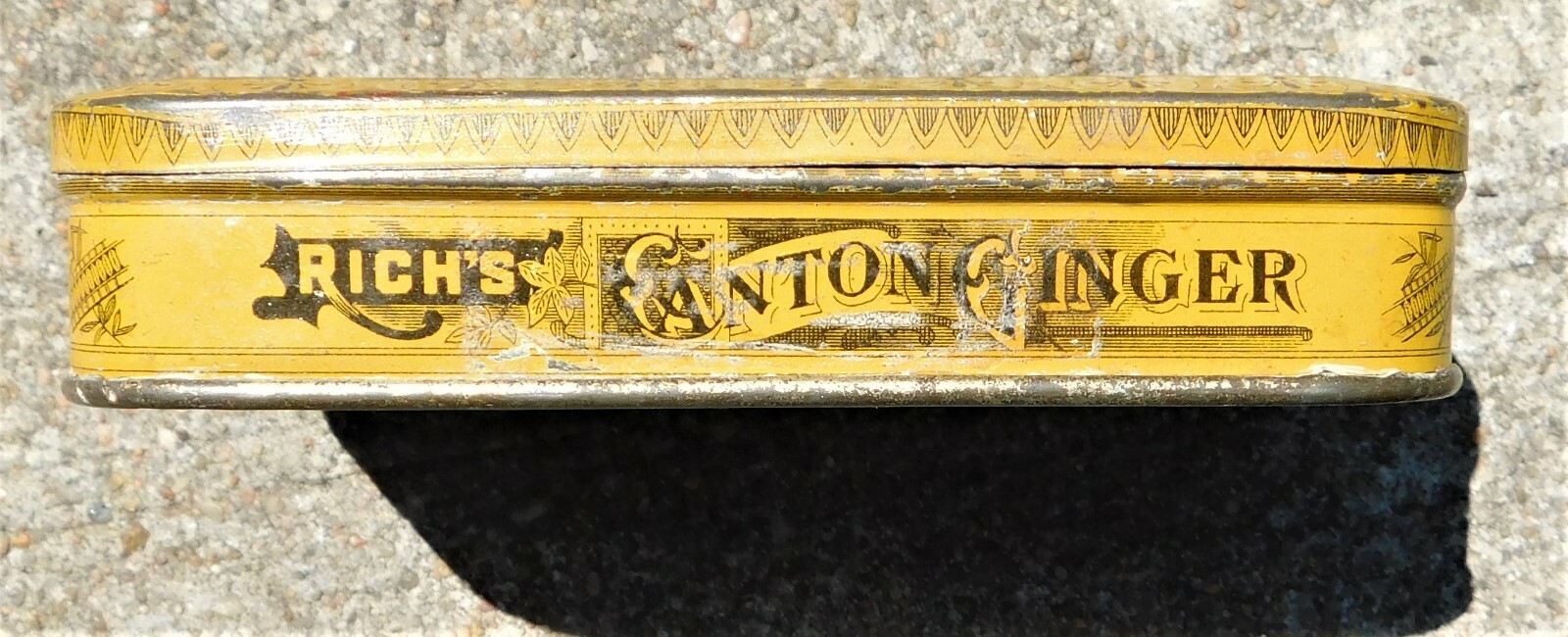 EARLY 1900s RICH'S CRYSTALLIZED CANTON GINGER TIN ANTIQUE NEW YORK ...