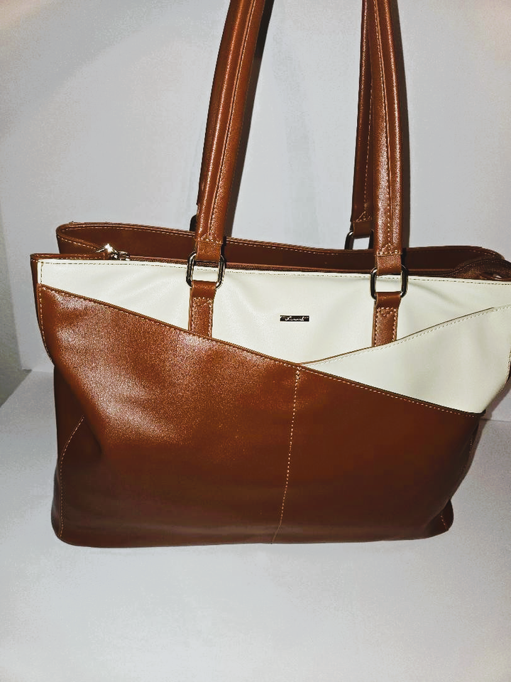 LOVEVOOK Laptop Bag for Women 15.6 Inch Tote Bag Waterproof PU Leather ...