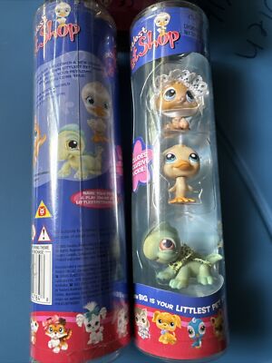 Hasbro LPS Littlest Pet Shop 2005 Spring Tube Kitten 47 Iguana 29 Duck ...