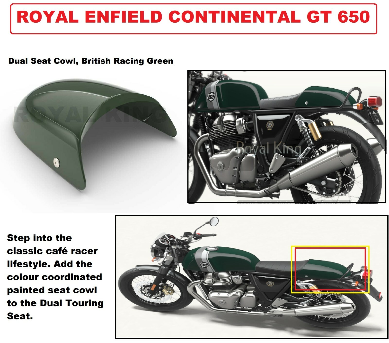 Royal Enfield Cafe Racer Double Seat | Reviewmotors.co