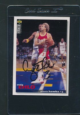 1995/96 Collector's Choice #13 Craig Ehlo Hawks Signed Auto *D2958 | eBay