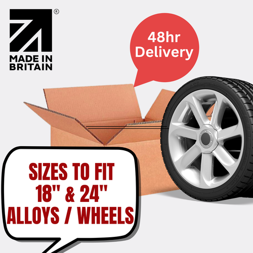 Alloy Wheel Cardboard Boxes, Double Wall Shipping Boxes, Heavy Duty 18 ...