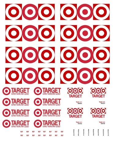 HO Scale Truck / Trailer Decals. " Target " | eBay