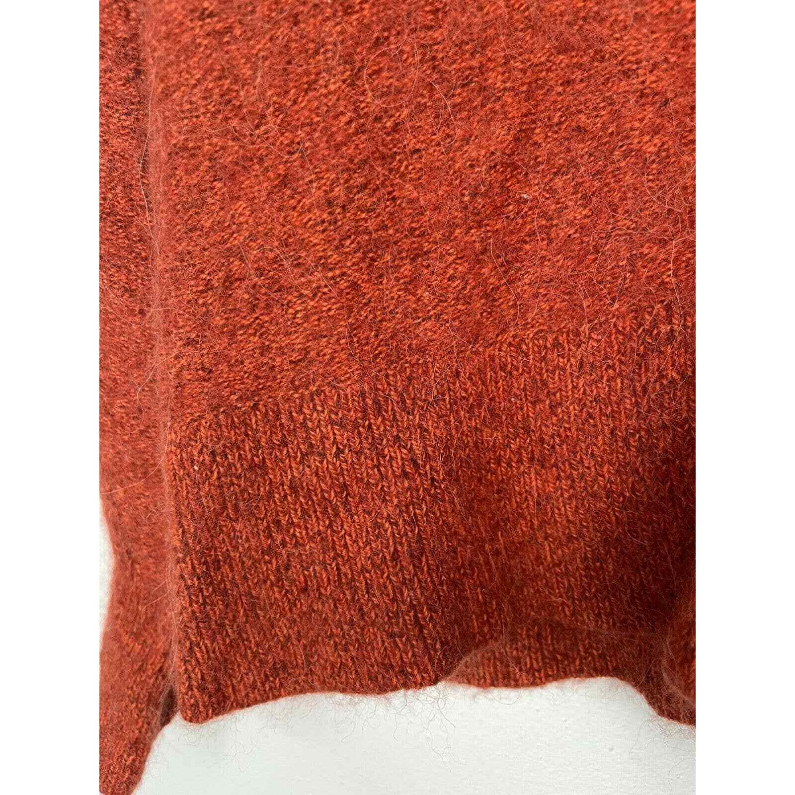 COS Burnt orange Wool Alpaca Blend Mock Neck Pullover… - Gem