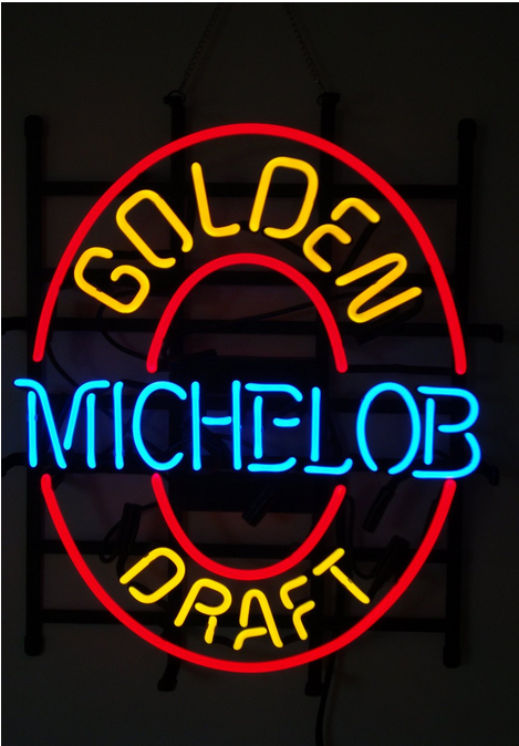 Golden Draft Beer Neon Sign 19"x15" Home Bar Club Wall Decor Artwork ...