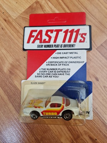 1/64 VINTAGE PALITOY KENNER FAST 111'S BLAZIN BANDIT PONTIAC WHITE NEW ...