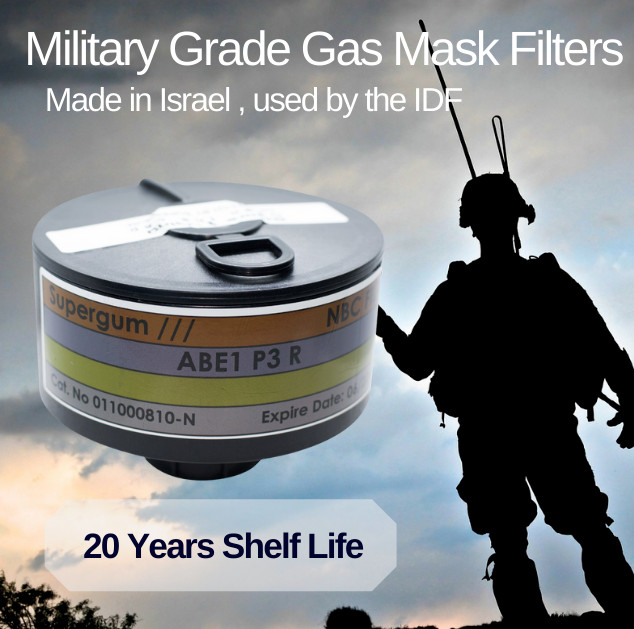 Israeli Gas Mask Filter 40mm NATO - Made in | Grelly USA