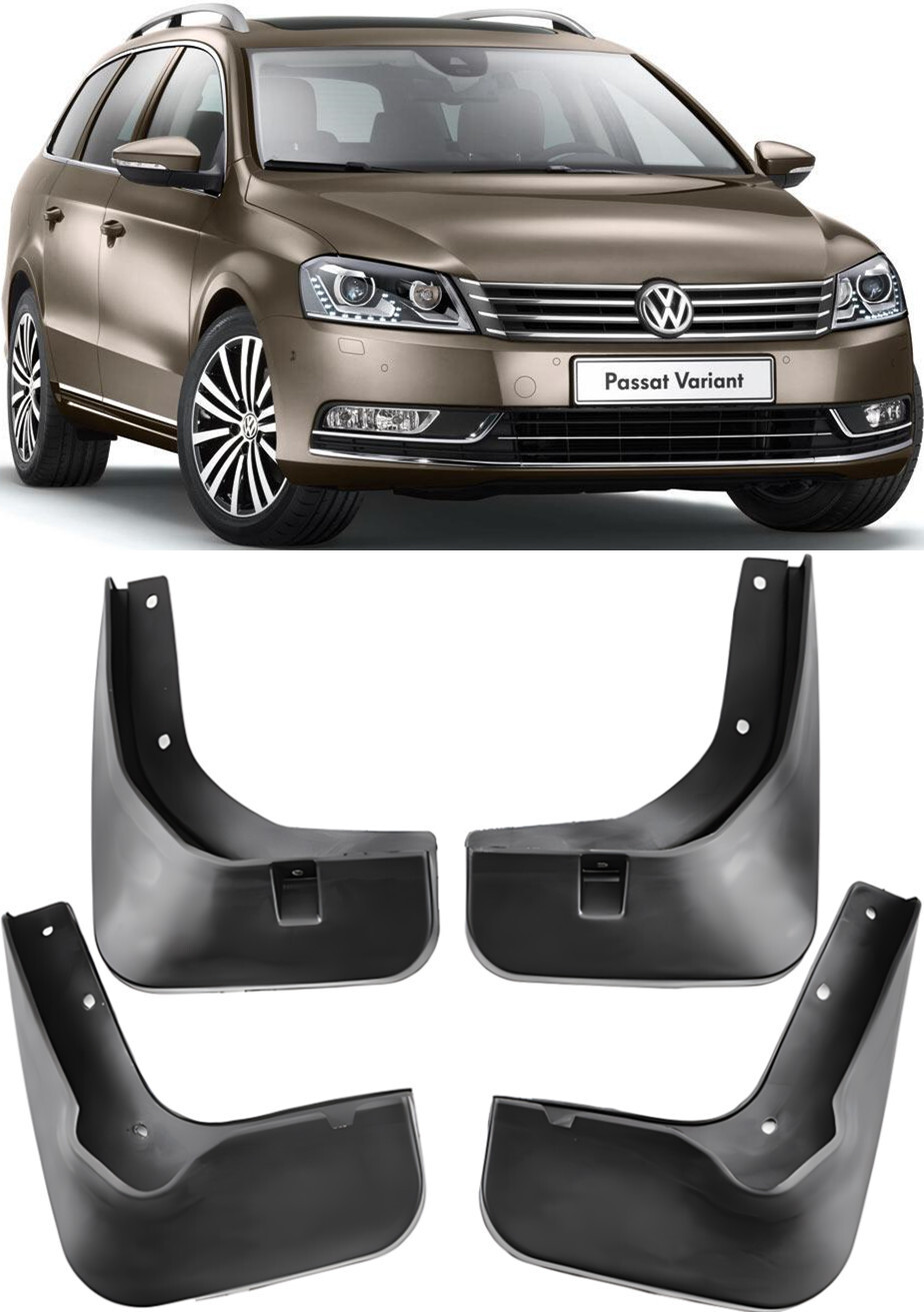 Genuine Splash Guards Mud Flaps For VW 2011-2015 Passat B7 Wagon Estate ...