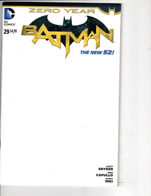 Batman #29 Comic Book Blank Variant Cover DC Comics Riddler NM- | eBay