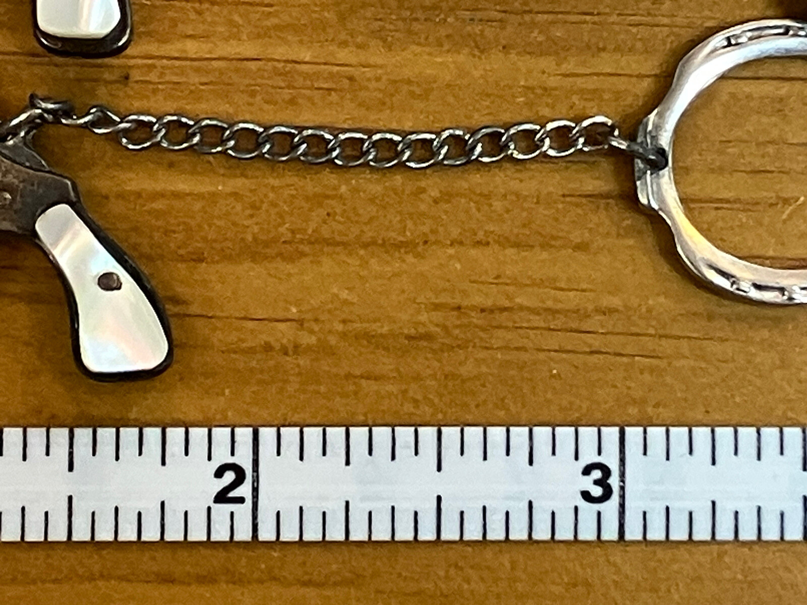 Vintage Colt Revolver Pearl Handle Gun Cuff Links & S… - Gem