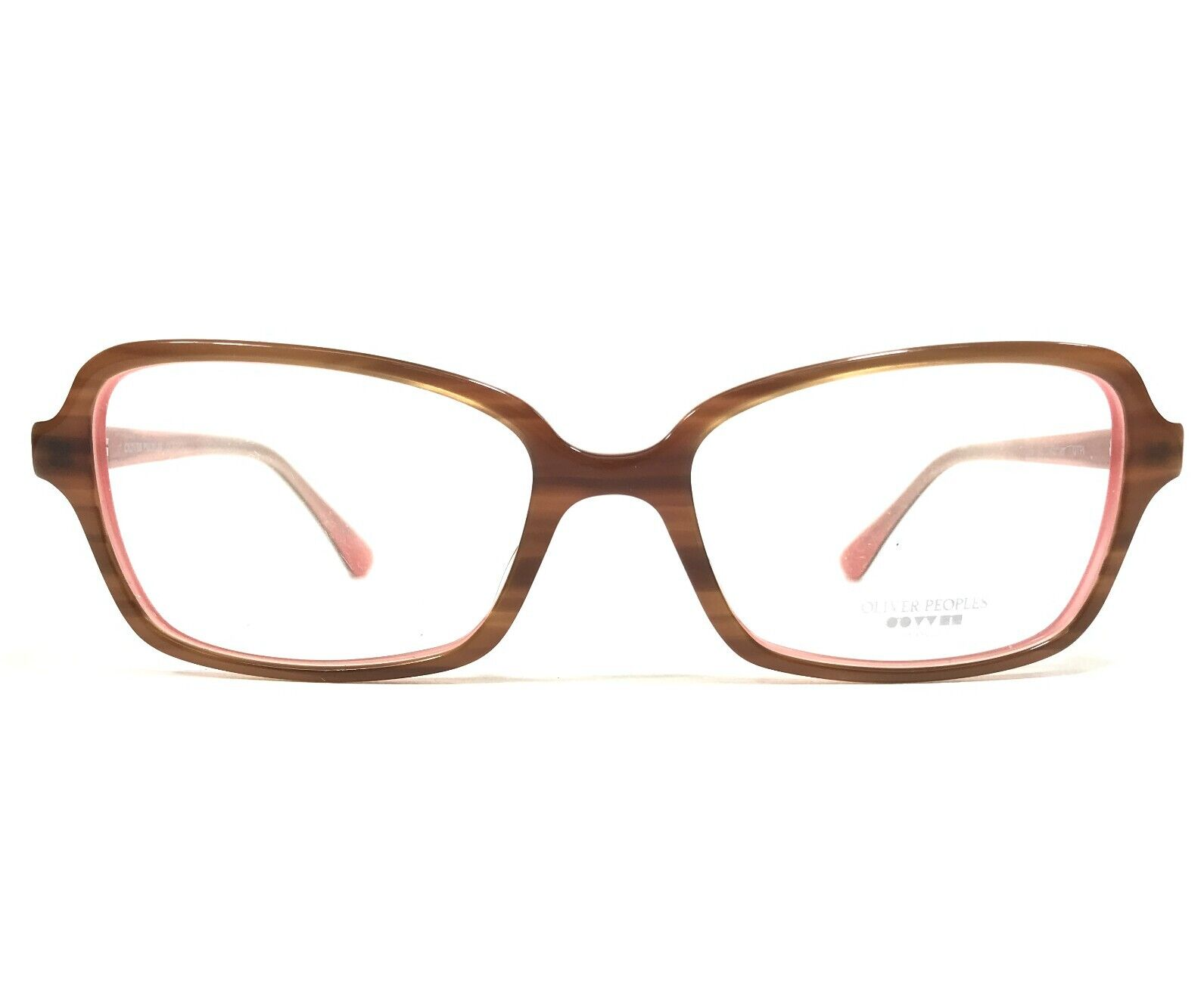 Oliver Peoples Eyeglasses Frames Harper OTPI Brown Horn Pink Cat Eye 50 ...