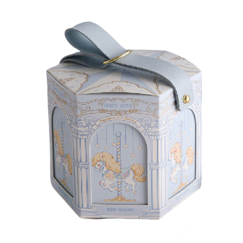 Belt Handle Gift Box Folding Assembly Packaging Box Gift Box Candy Box ...