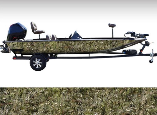 Fish Camo "Bass" Boat Wrap Kit 3M Premium Cast Vinyl - Many Sizes | eBay