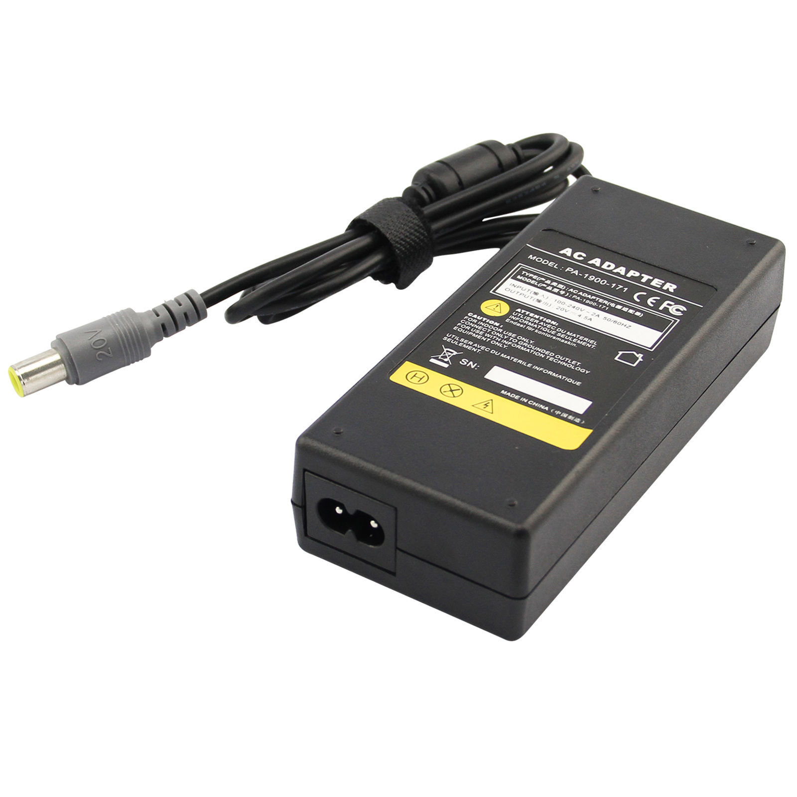 90W Laptop AC Adapter For IBM Lenovo ThinkPad Laptop Charger Power ...