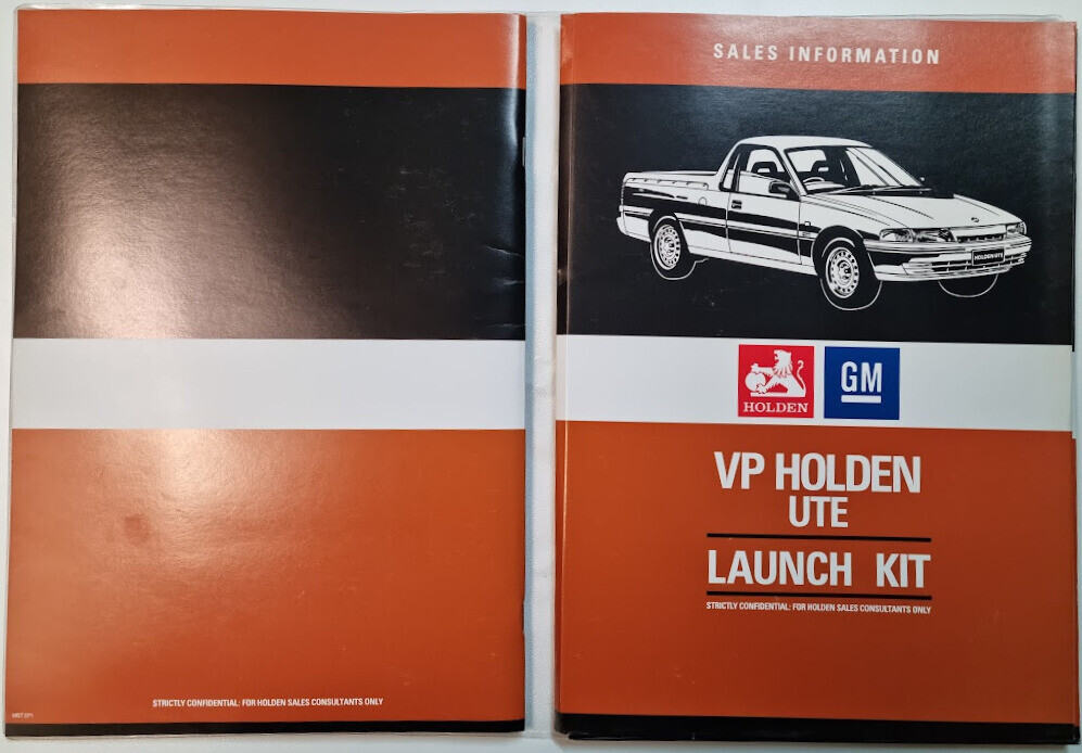 Original Holden VP Commodore Ute Facts Book & Launch Kit Dealer ...