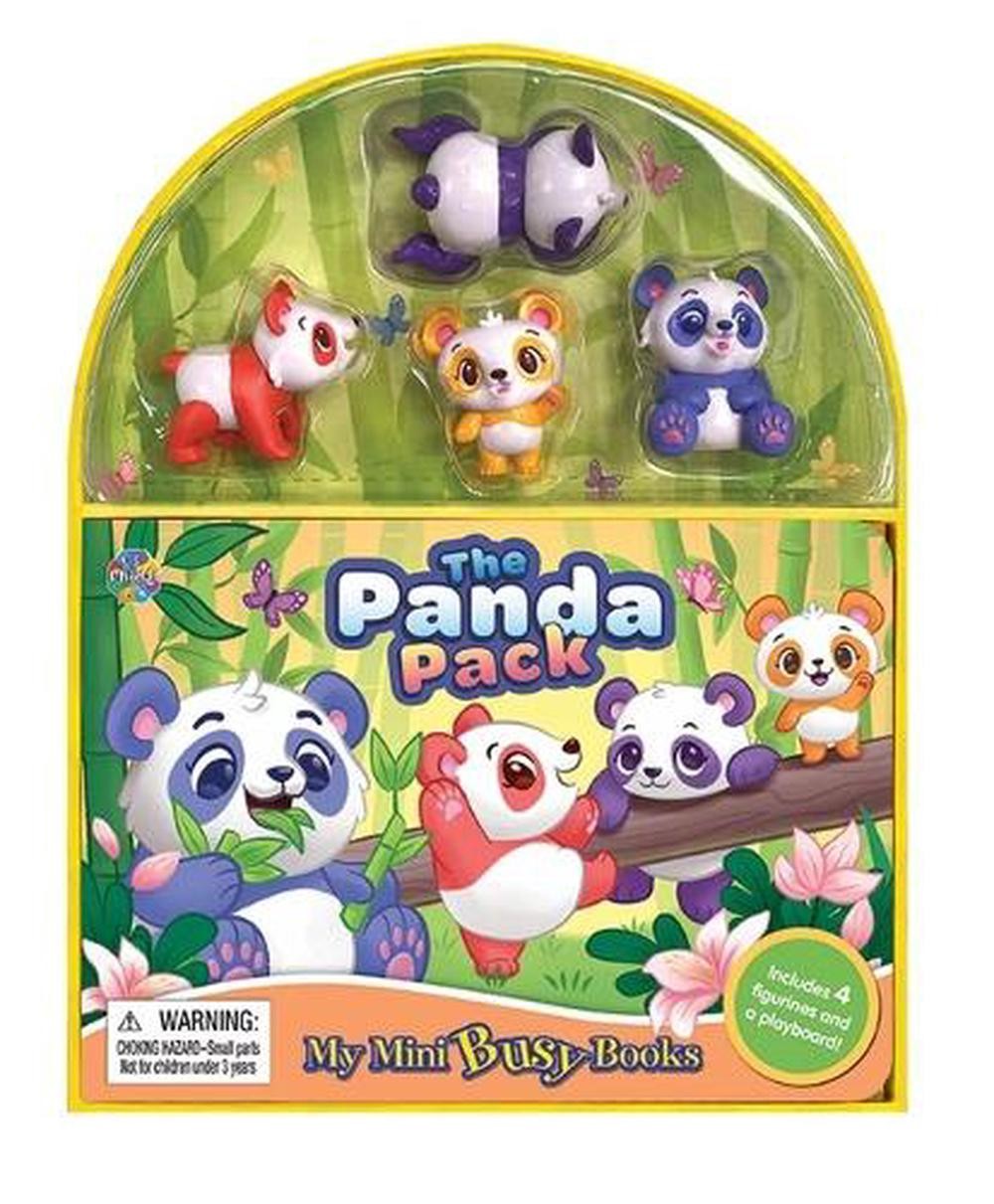 Playful Pandas: My Mini Busy Books For Kids: Includes 4 Figurines with ...
