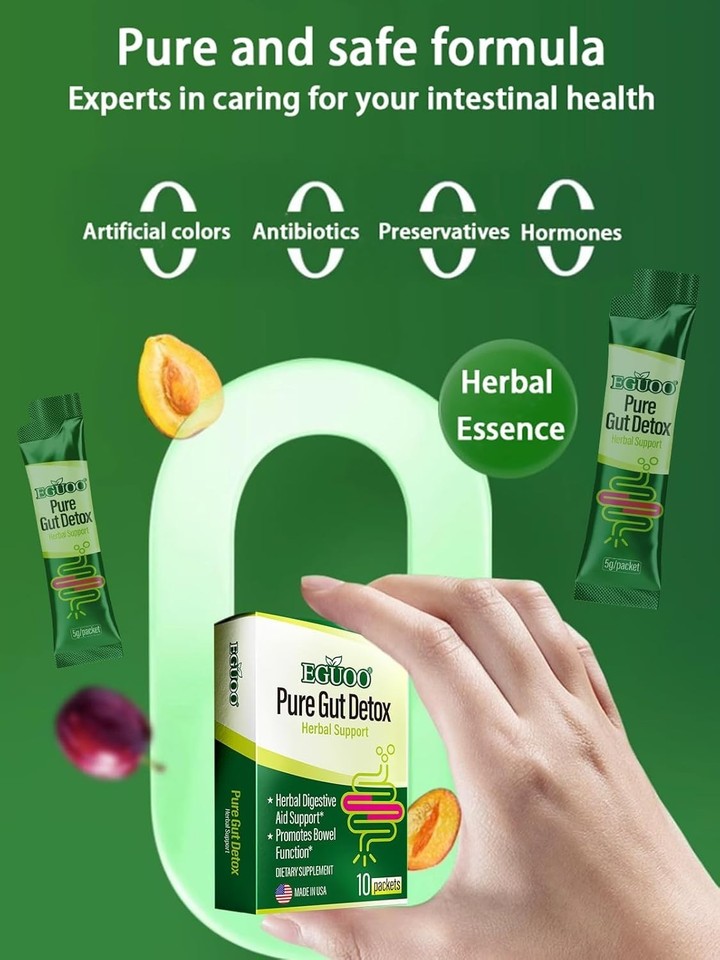 EGUOO Pure Gut Detox Colon Cleanse Powder Senna Probiotic 10 Packet | eBay