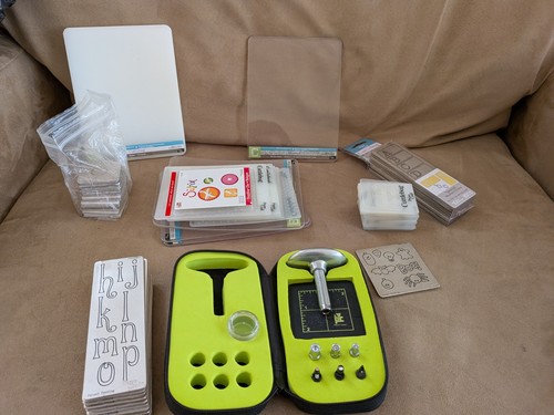 Lot of Cricut Cuttlebug Die Cutting Embossing Plates A B C Magnetic ...