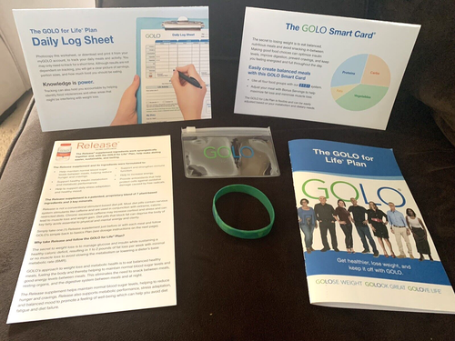 GOLO For Life Plan Booklet, Smart Card, Daily Log Sheet, Pouch ...
