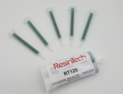 ResinTech RT125 Flexible High Performance Epoxy Adhesive w/ 5 Nozzles ...