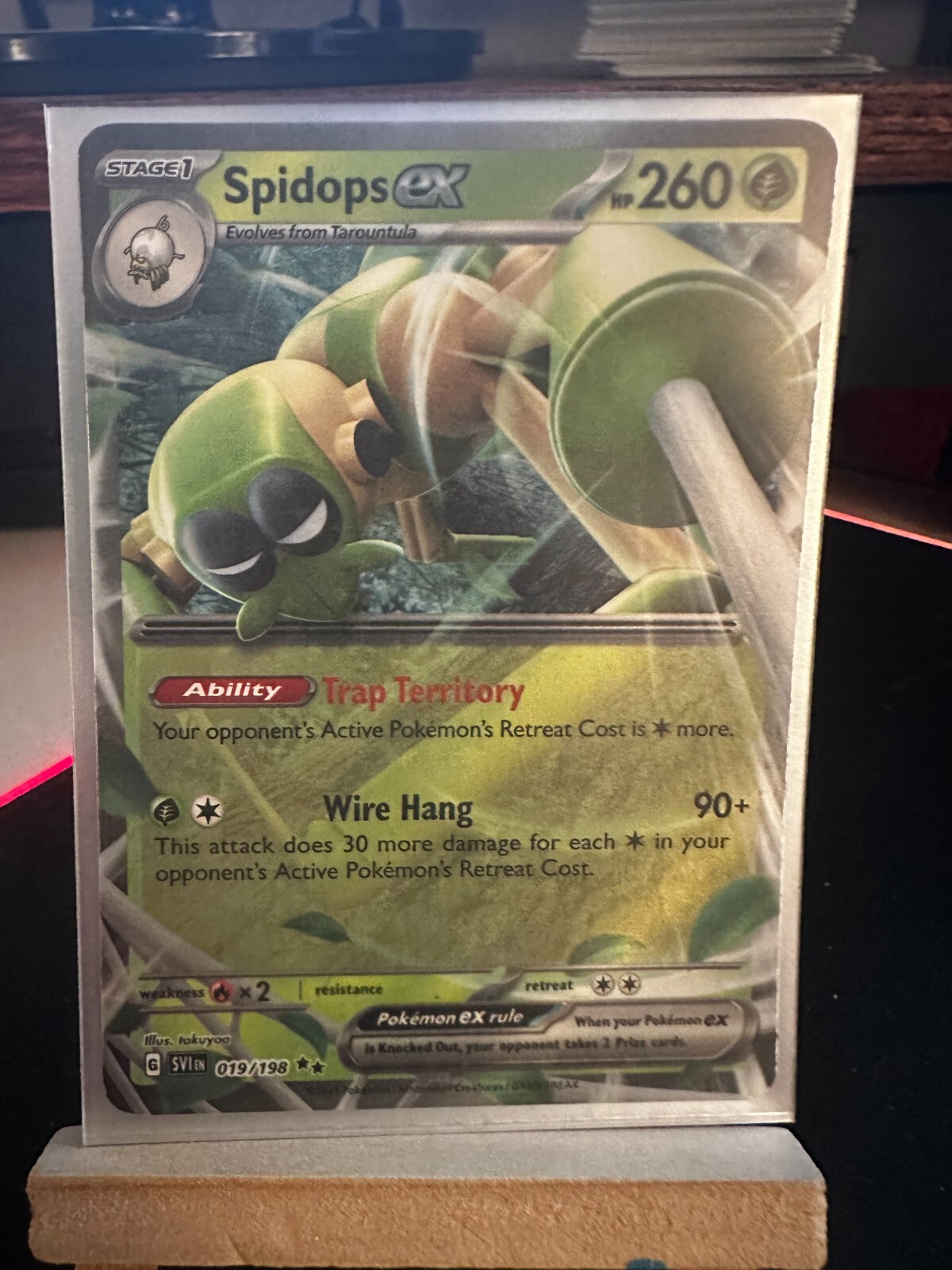 Pokémon TCG Spidops ex Scarlet & Violet Base Set 019/198 Holo Double ...